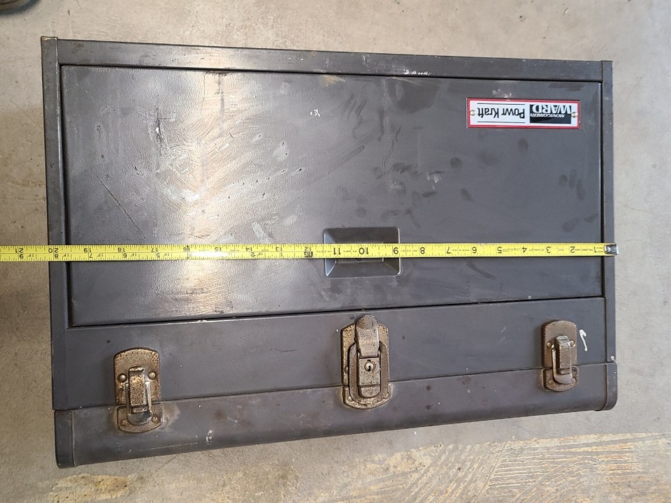 Vintage Tool Box POWR-KRAFT by Montgomery Ward 7 Drawer Tool Box | eBay