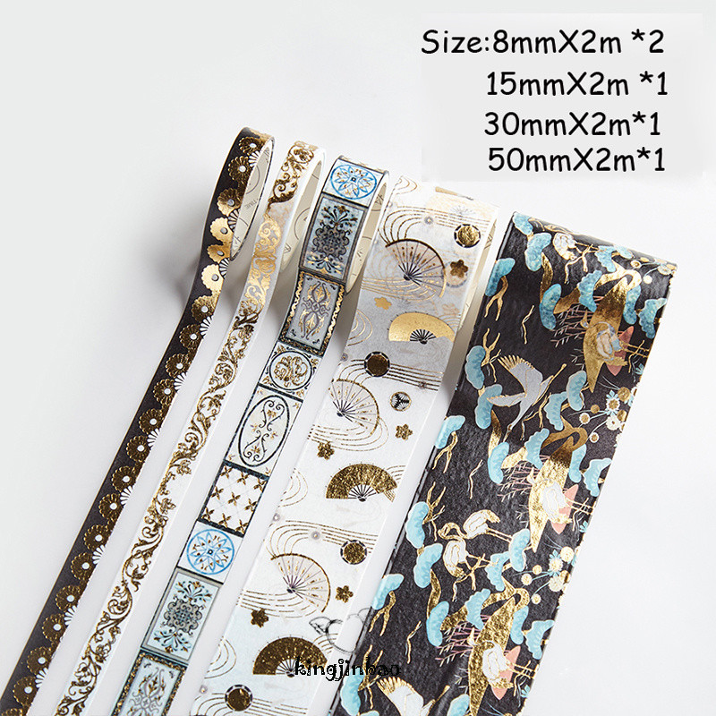 DIY 5pcs Bronzing Object Decoration Animation Series Cartoon Washi ...