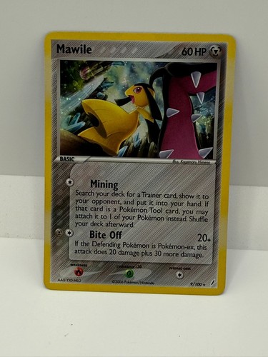 Mawile Holo Pokemon Card 9/100 Rare EX Crystal Guardians holo swirl | eBay