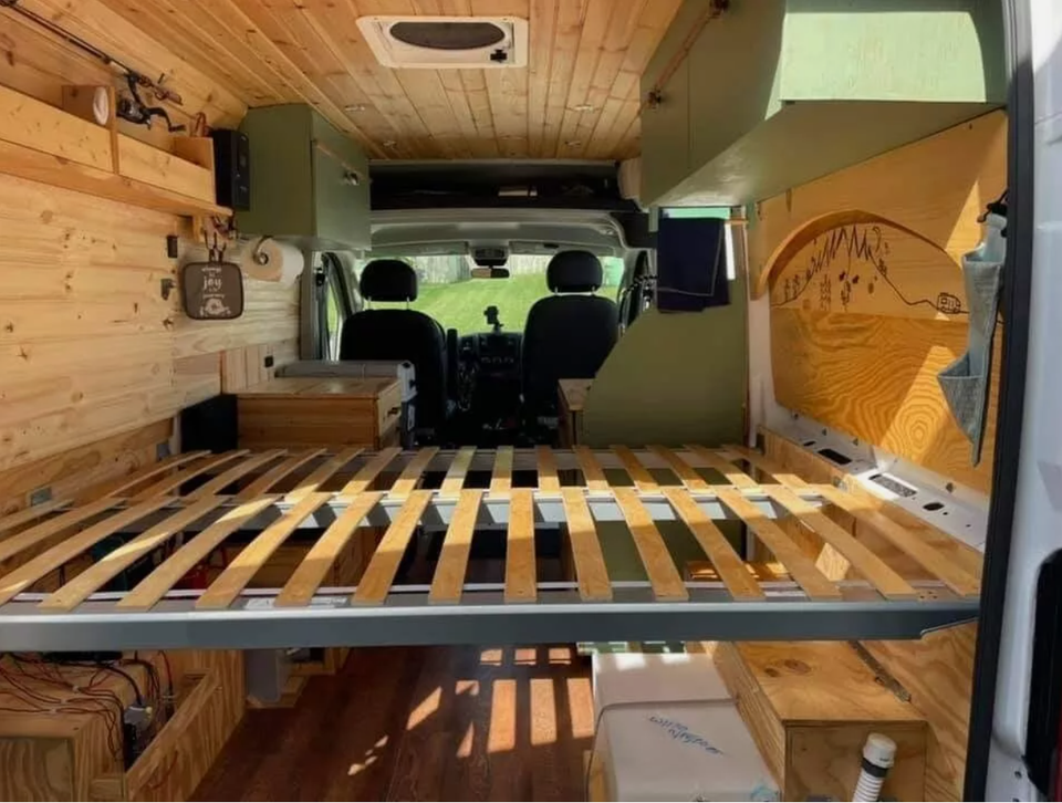 4x Beam Mercedes Benz Sprinter Camper Van Full Bed Support 55" to 79 ...