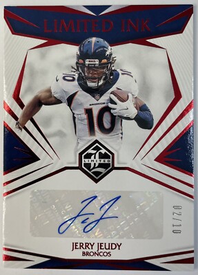 2021 Panini Limited Ink Football Jerry Jeudy Limited Ink Auto /10 ...