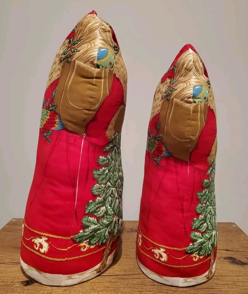 Vintage Set Cranston Cut & Sew Father Christmas Santa Claus Stuffed ...