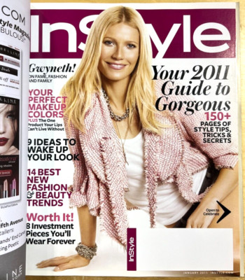GWYNETH PALTROW - InSTYLE Mag Jan 2011 - BRAND NEW - protective cover ...