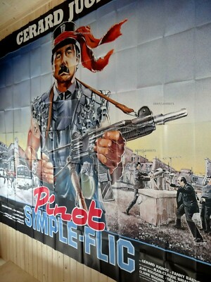 PINOT SIMPLE FLIC ! gerard jugnot affiche cinema 8 PANNEAUX police | eBay