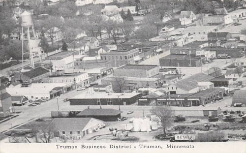 Truman Minnesota MN Main Street Downtown Business Area 1940s Vtg ...