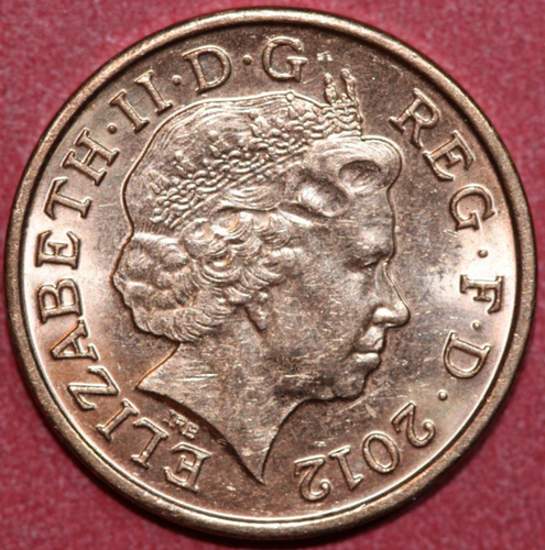 Great Britain 2012 Penny Section of the royal arms- Foreign Coin 20mm ...