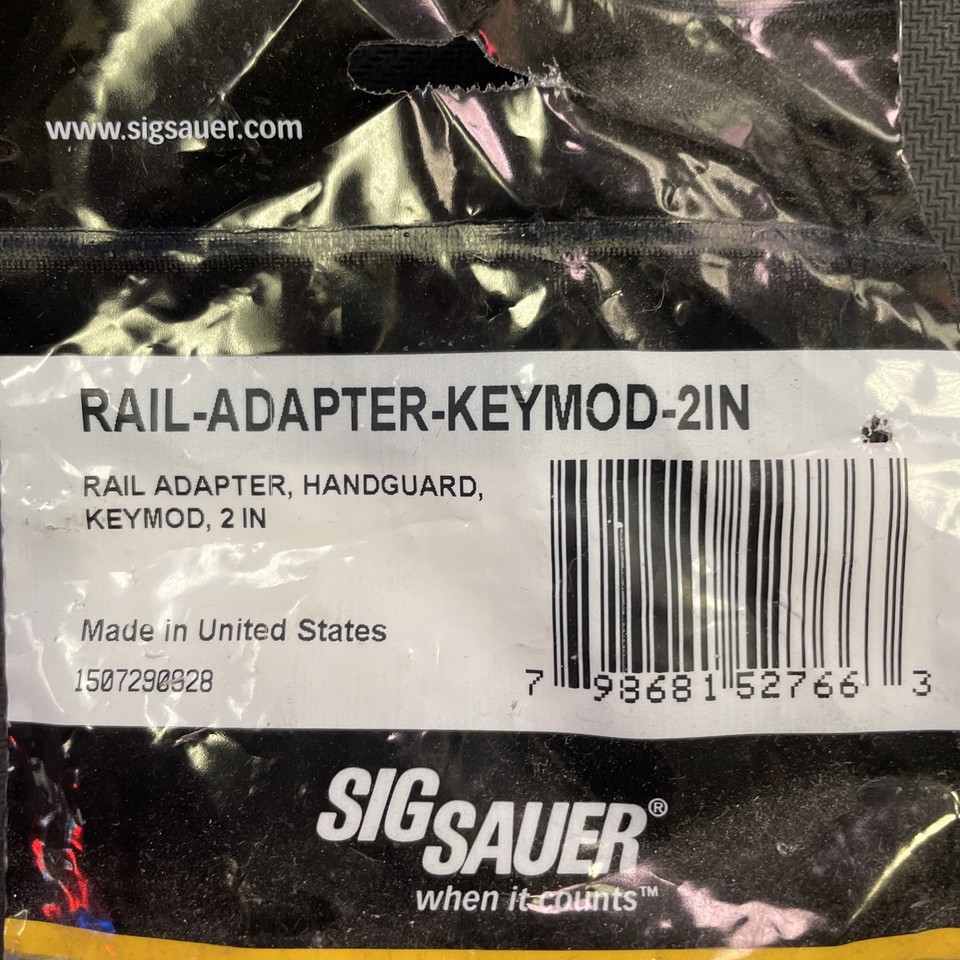 Sig Sauer Rail Adapter, Keymod, 2" Handguard Keymod USA Black NEW ...