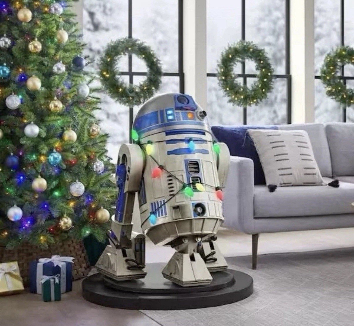 Star Wars 3.5ft Animated LED R2-D2™ with Sound and Light Effects ...