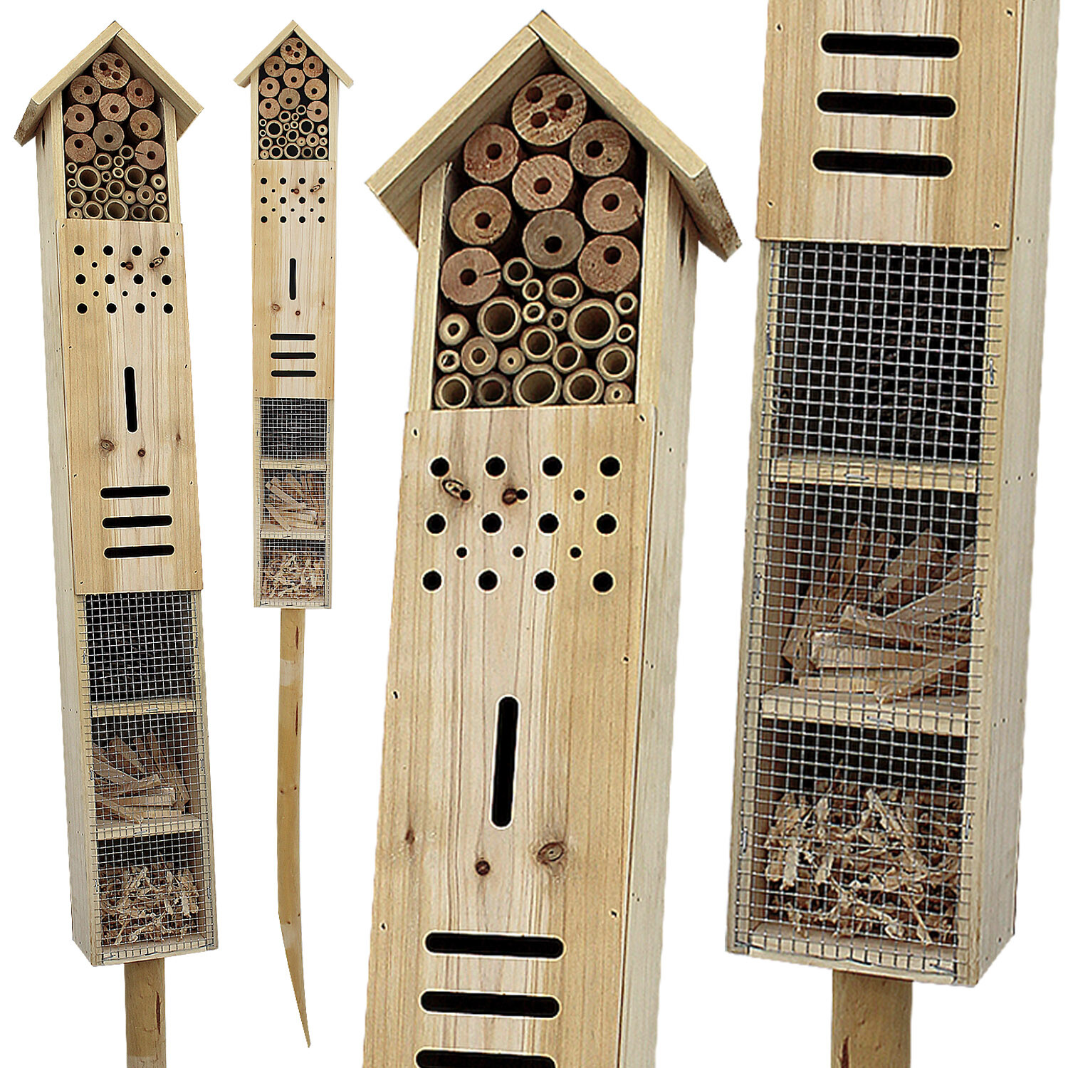 Large+Wooden+Standing+Insect+Bugs+Garden+Hotel+Home+Bees+Ladybird+Nest ...