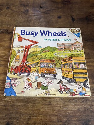 Vintage 1973 Busy Wheels Pictureback Book | eBay