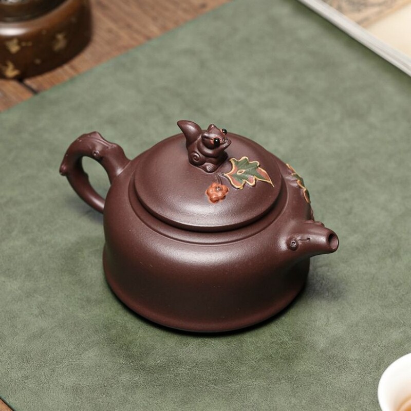 Handmade Tea Pot Original Ore Real Yixing Zisha Purple Clay Marked ...