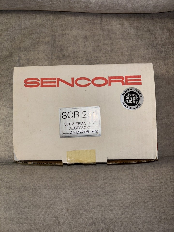 Sencore SCR250 SCR and TRIAC Test Accessory Battery Test Good | eBay