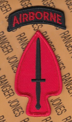 US Army Special Operations Command Airborne USASOC patch 4.5" m/e | eBay