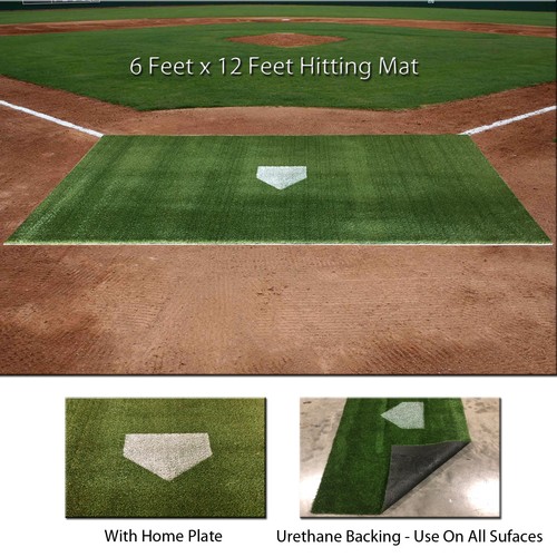 6' x 12' SyntheticTurf Baseball Softball Batting Cage Practice Hitting ...