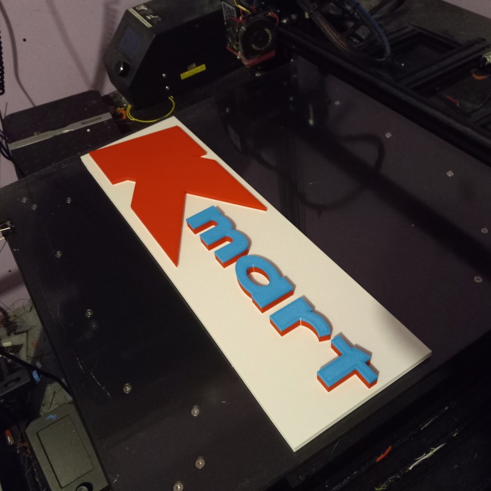15 Inch Vintage Old Style 3D Kmart Sign, 3D printed. 3D Reproduction ...