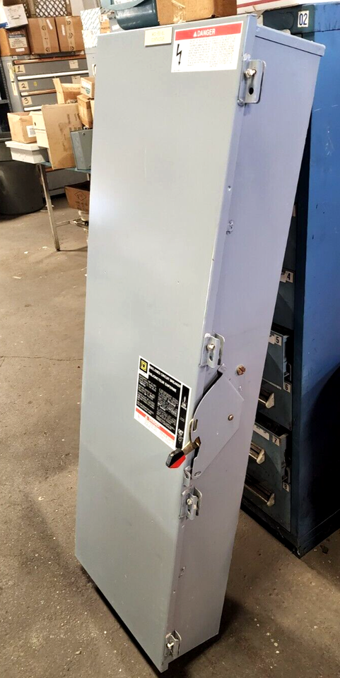 SQUARE D 600 AMP 3R CIRCUIT BREAKER ENCLOSURE W/ 400 AMP BREAKER LX-600 ...