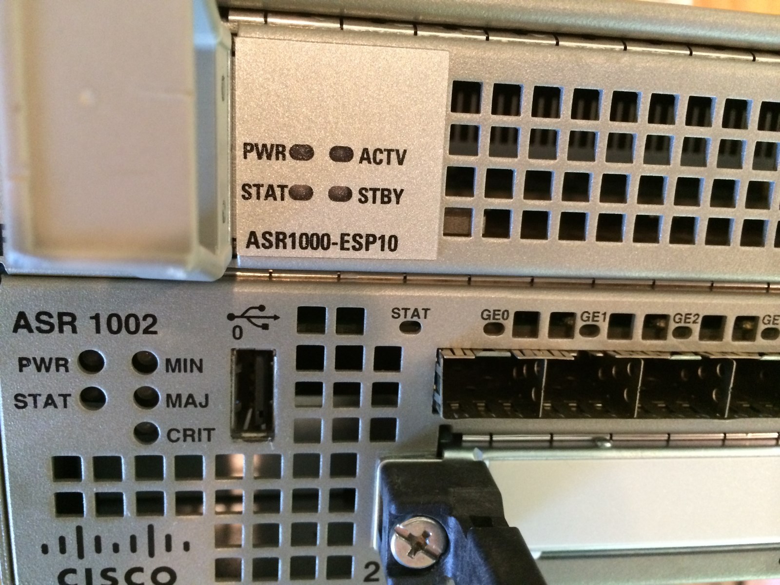 Cisco ASR1000 ASR1002-10G/K9 ASR1000-ESP-10G 4GE SIP10 4GB DRAM 2 ...