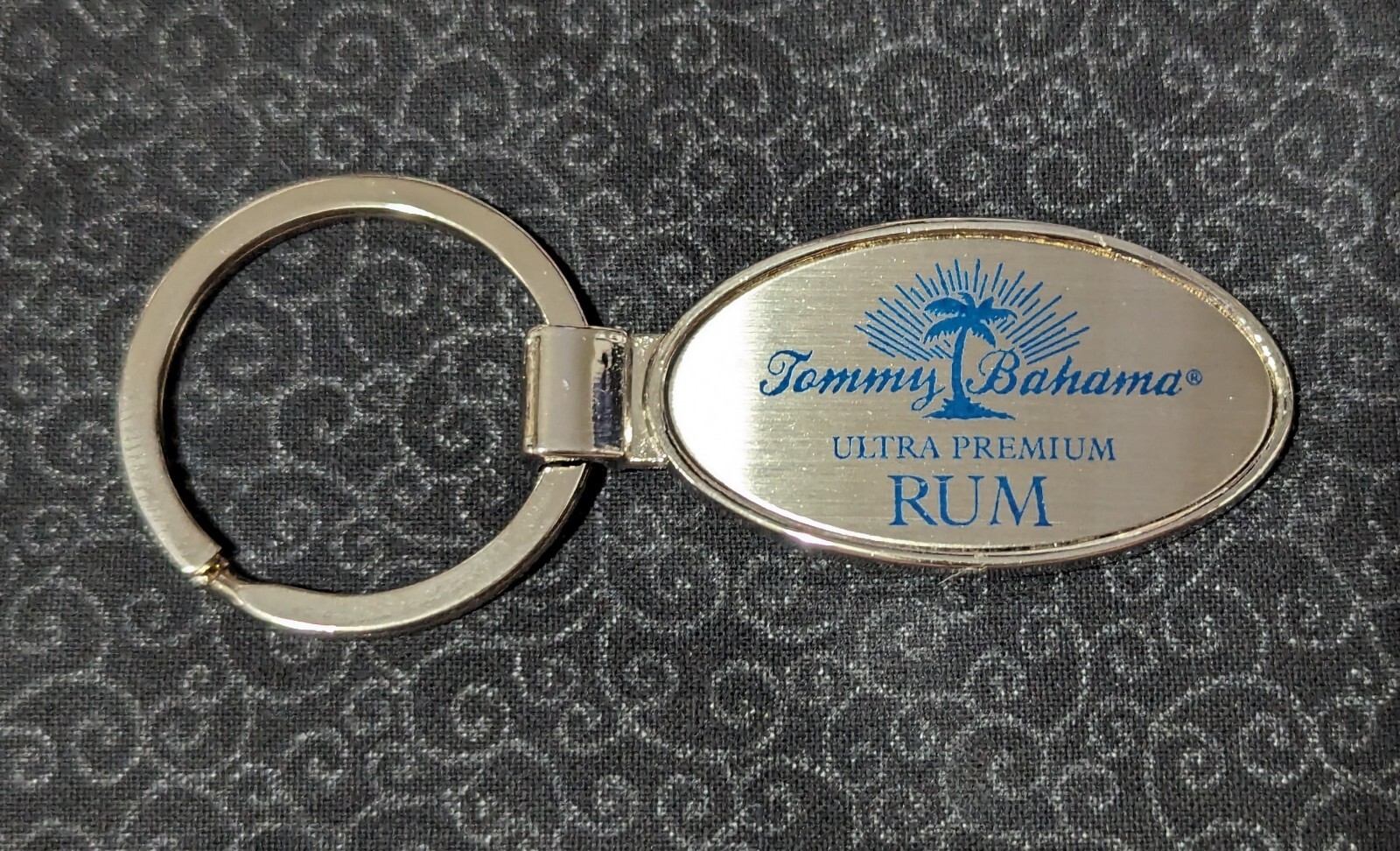 Cool Tommy Bahama Rum Oval Silver Tone Metal Keychain - Brand NEW! | eBay