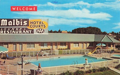 Postcard Malbis Hotel Courts Mobile Alabama | eBay