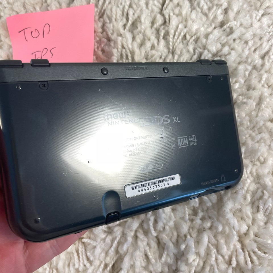 Nintendo “New” 3DS XL Metallic Gray Handheld Console System RED-001 Top ...