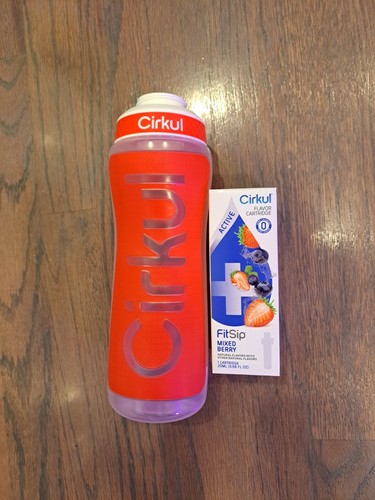 Cirkul Plastic Water Bottle Starter Kit with 22Oz & 21Flavor Cartridges ...