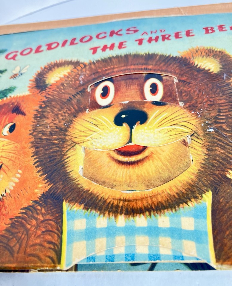 Goldilocks Three Bears Three Little Pigs Pop Up Book Bancroft 1961 Flip ...