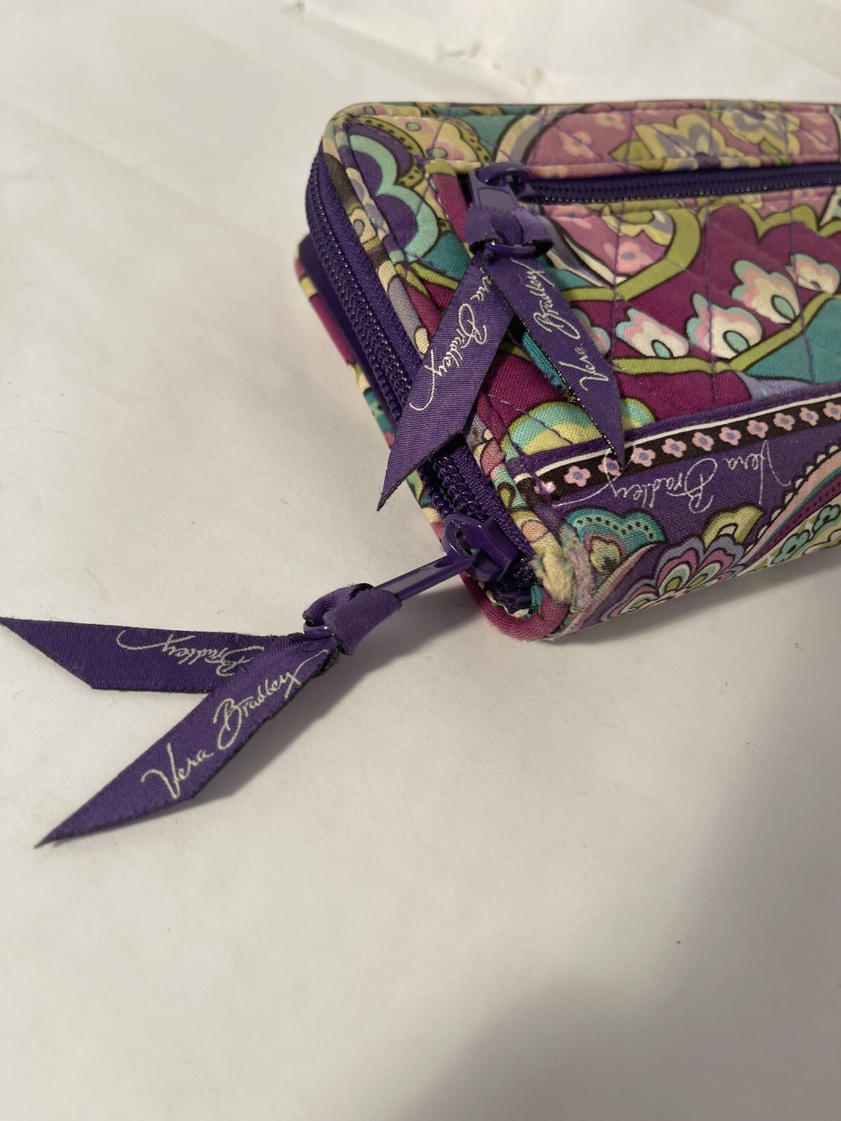 Vera Bradley Floral Purple Green Light Colors - Gem