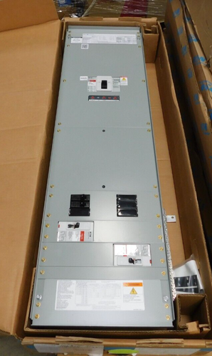 Eaton 400A Pow-R-Line PRL3A Panelboard w/ (4) Breakers 1-Ph EDB2200 ...