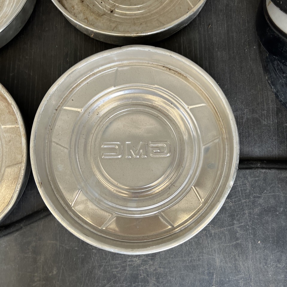 73-87 GMC Dog Dish 10 1/2" HUBCAPS Set of FOUR 4 C15 Truck Van 1/2 Ton ...