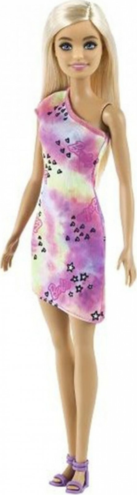 BOX DAMAGED Barbie Doll with Pink Tie-Dye Dress and Blonde Hair GVJ96 ...