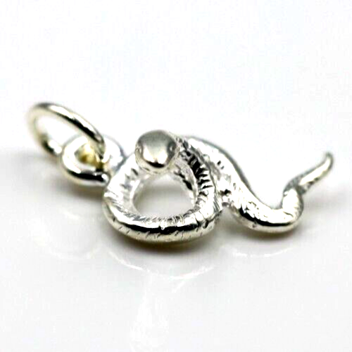 Genuine 925 Sterling Silver Snake Charm Or Pendant *Free in oz | eBay