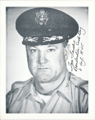 Tom Ferebee-Enola Gay Bombardier signed retirement photo.509th ...