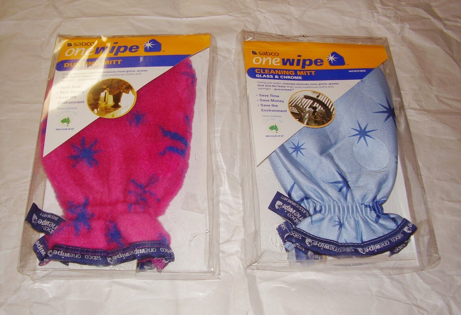 SABCO- ONE WIPE CLEANING MITT -KITCHEN SOFT & ABSORBENT -LOT OF 2- NEW ...