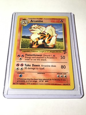 ARCANINE - Base Set 2 - 33/130 - Uncommon - Pokemon Card - Unlimited ...