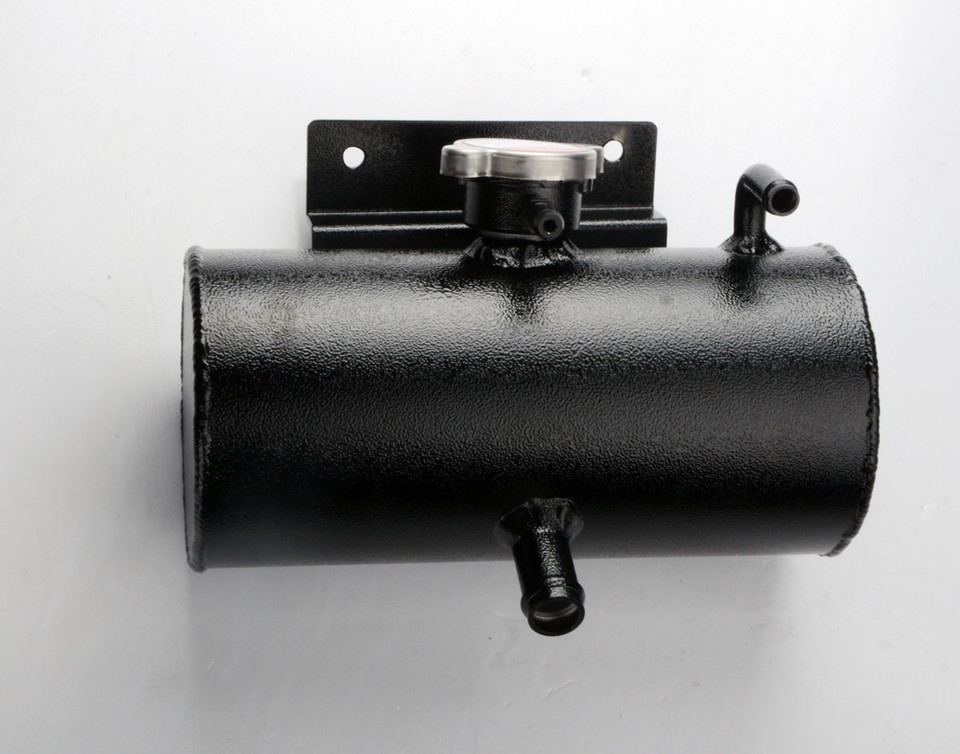 1.5L Universal Horizontal Round Aluminum Overflow Coolant Tank With Cap ...