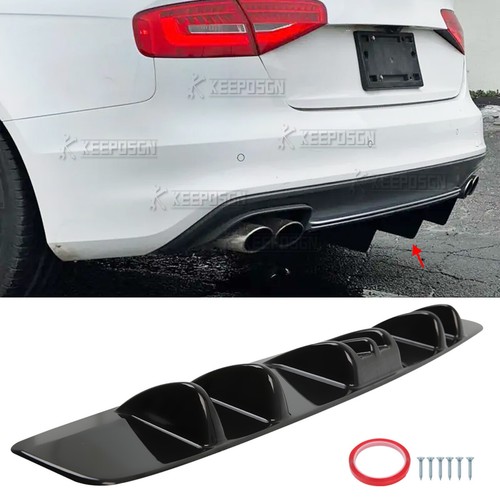 For Audi A3 A4 S3 S4 A5 S5 Rear Bumper Diffuser Splitter Lower Chin