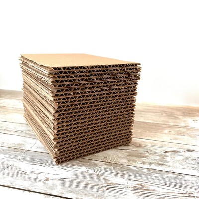 25 pack - 3x3 3x4 3x5 3x6 4x4 4x5 4x6 5x7 Corrugated Cardboard Sheets ...