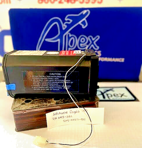 s-tec autopilot Attitude Gyro Indicator 6413-28L P/N504-0027-901 | eBay