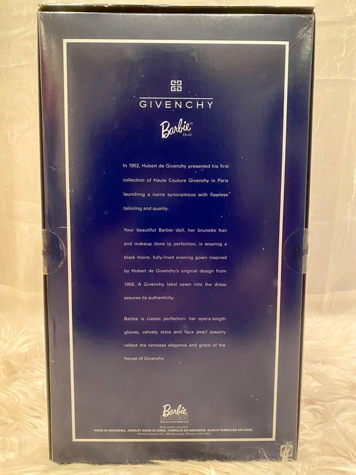 RARE LIMITED EDITION GIVENCHY 1999 Mattel Barbie, NRFB, #24635 | eBay