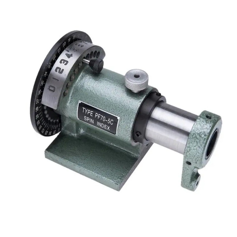 PF70-5C Simple Indexing Head 5C Chuck Equal Split Drilling and Milling ...