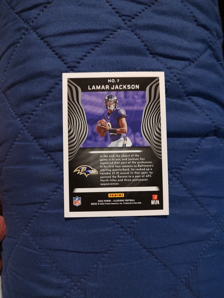 2022 Panini Illusions LAMAR JACKSON **Emerald Green Parallel** MINT! Ravens | eBay