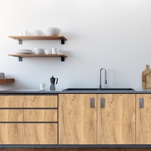 Ribbeck Oak dc fix self-adhesive vinyl kitchen wrap for doors 90cm wide ...