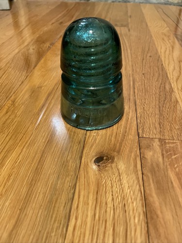 BLUE AQUA CD 145 H.G.CO. PETTICOAT BEEHIVE GLASS INSULATOR | eBay