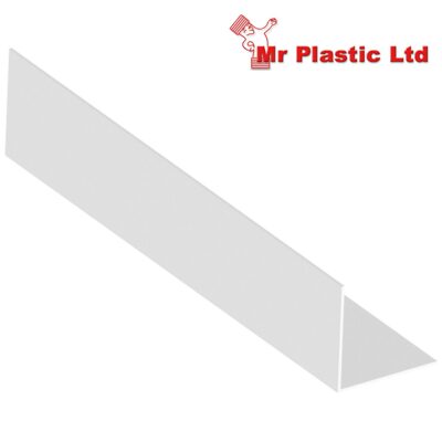 PVC Plastic Angle Trim in White - 2.4 Metre (Various Widths Available ...