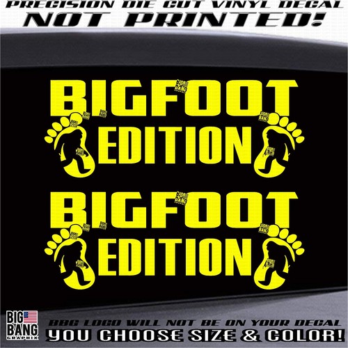 BIGFOOT Edition Vinyl Sticker Decal SET Die Cut High Quality Old School ...