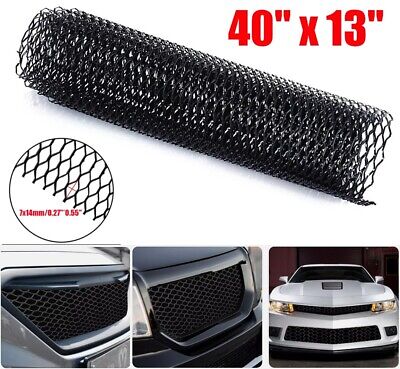 US Black Car Universal Grille Mesh Net Sheet Aluminum Auto Mesh Grill ...