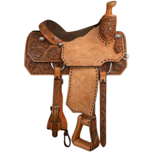 Horse Saddle Wade Western Ranch Roping Roper Tree A Fork Work Leather ...