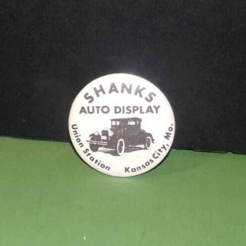 Pin Pinback Button Shanks Auto Car Display Union Station Kansas City ...