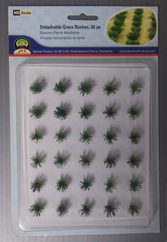 JTT Scenery Products Detachable Grass Bushes Plant Set HO Scale - 32507 ...