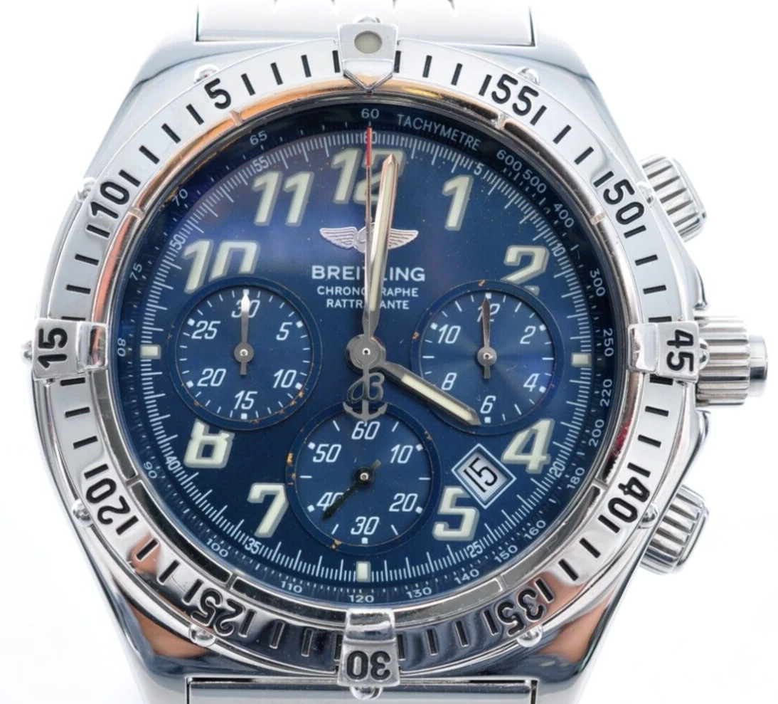 Pre-owned Breitling Rattrapante A69048 Stainless Steel 38mm, 47% OFF